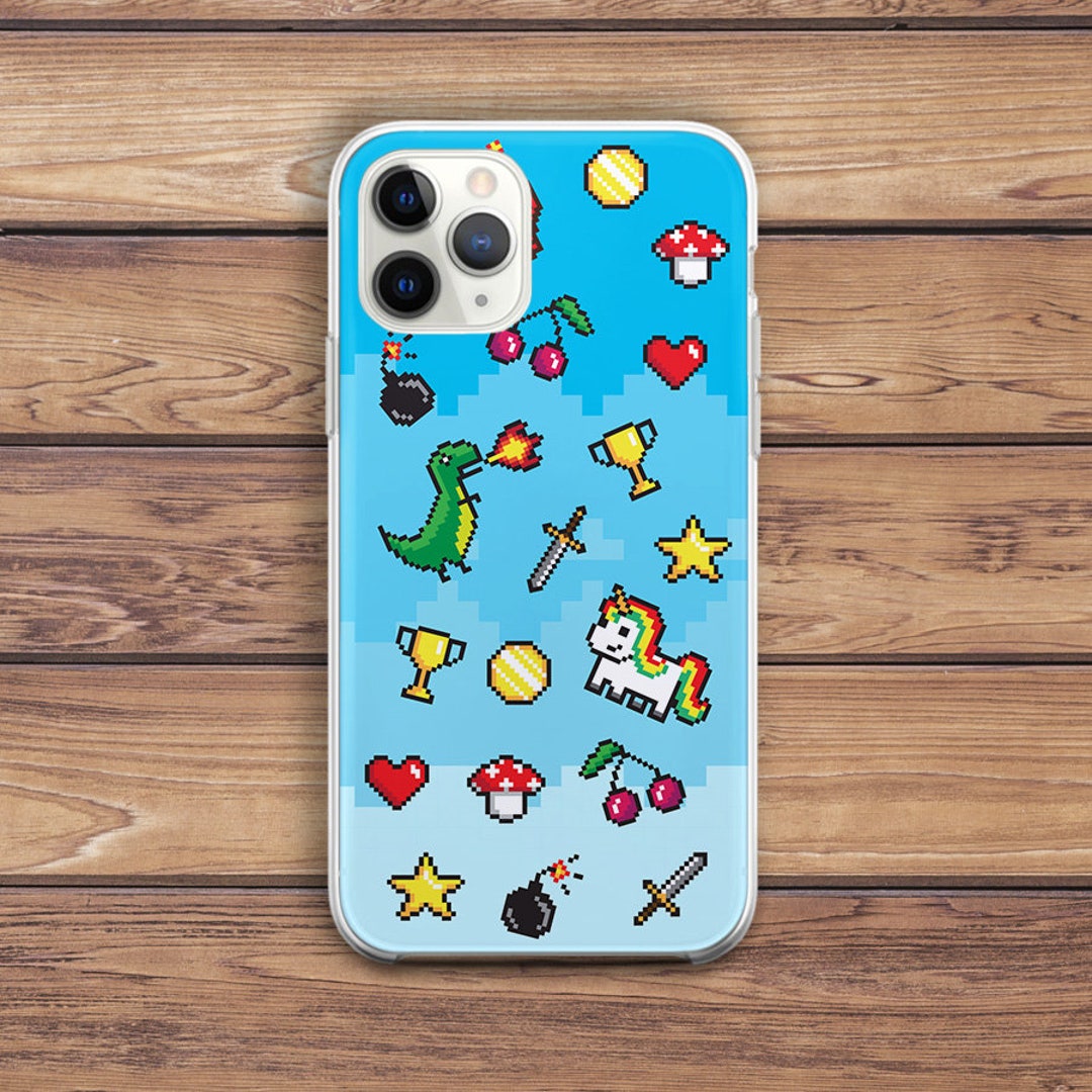 Pixel Art Case iPhone Case Nerd iPhone Case Gamer Funny Unicorn Art ...