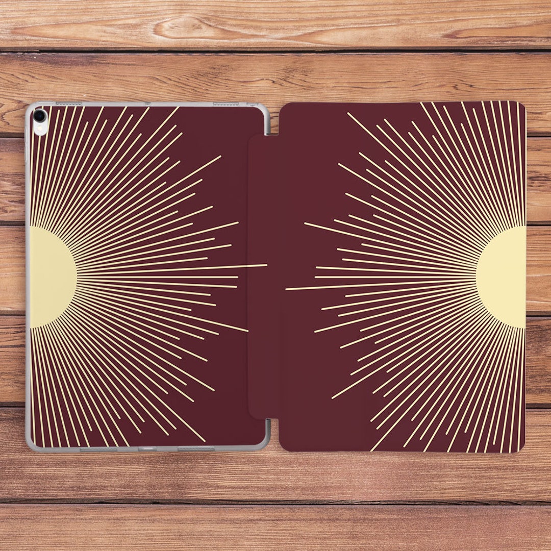 IPad Case Sun iPad Case Burgundy Simple Minimalist iPad Case Aesthetic ...