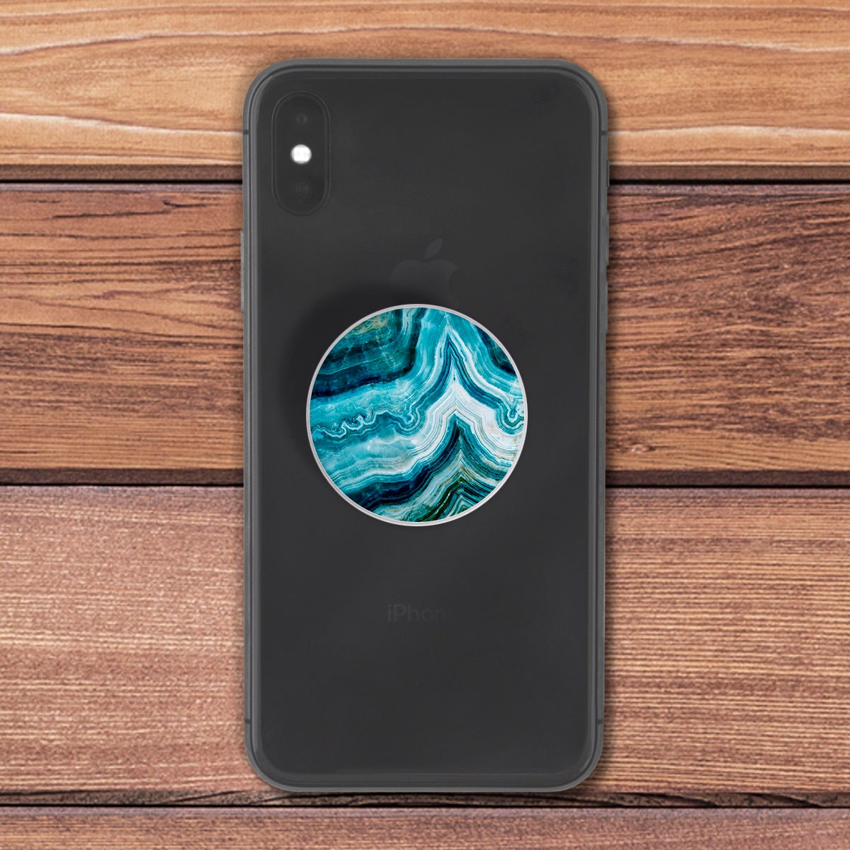 For Pop Socket Stone Blue Marble White Marble Skin for Pop - Etsy