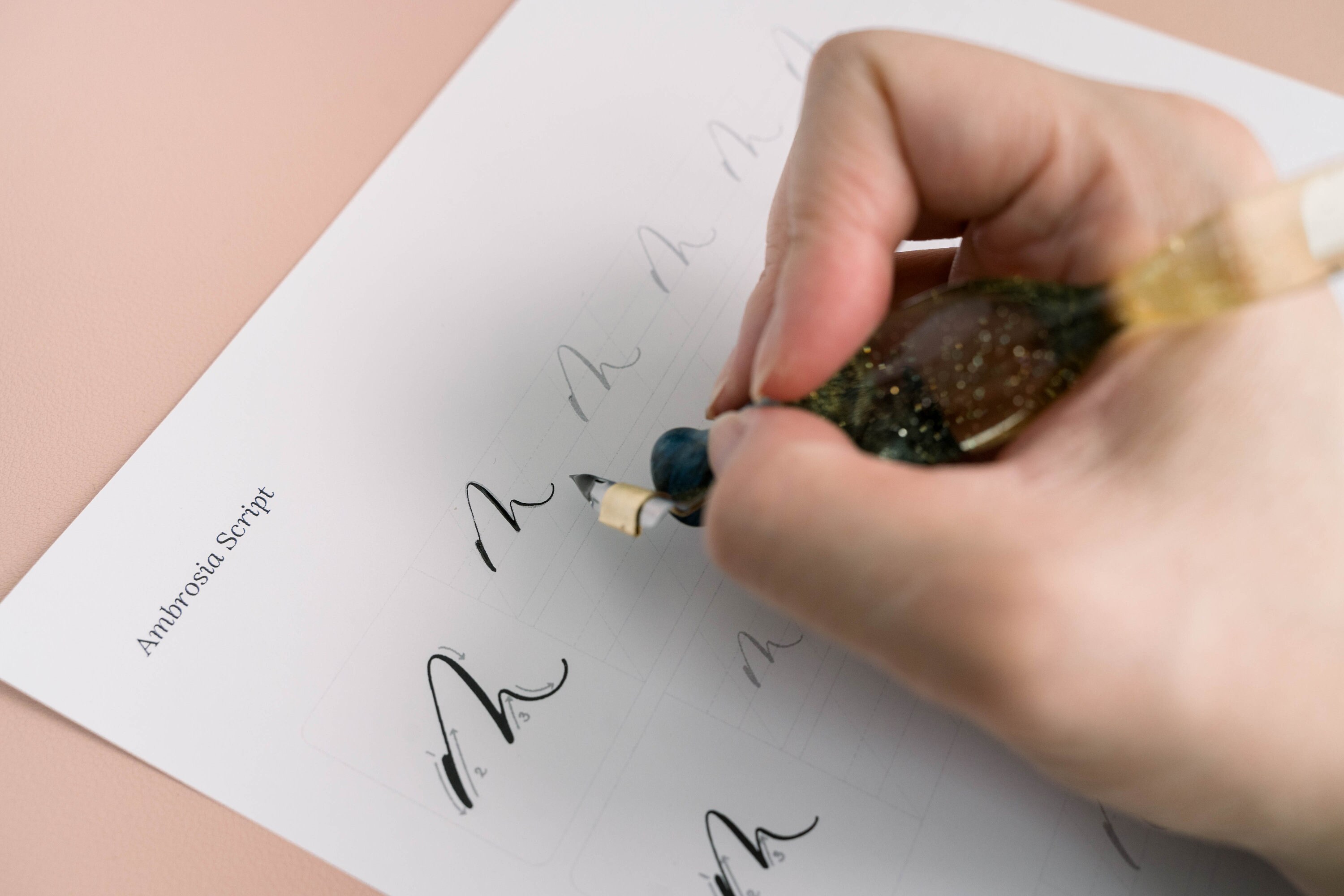 3 Script Bundle | Modern Calligraphy Printable Worksheets - Etsy