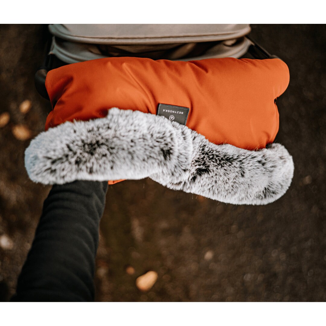 Waterproof Hand Muff With Faux Fur | COPPER - Etsy