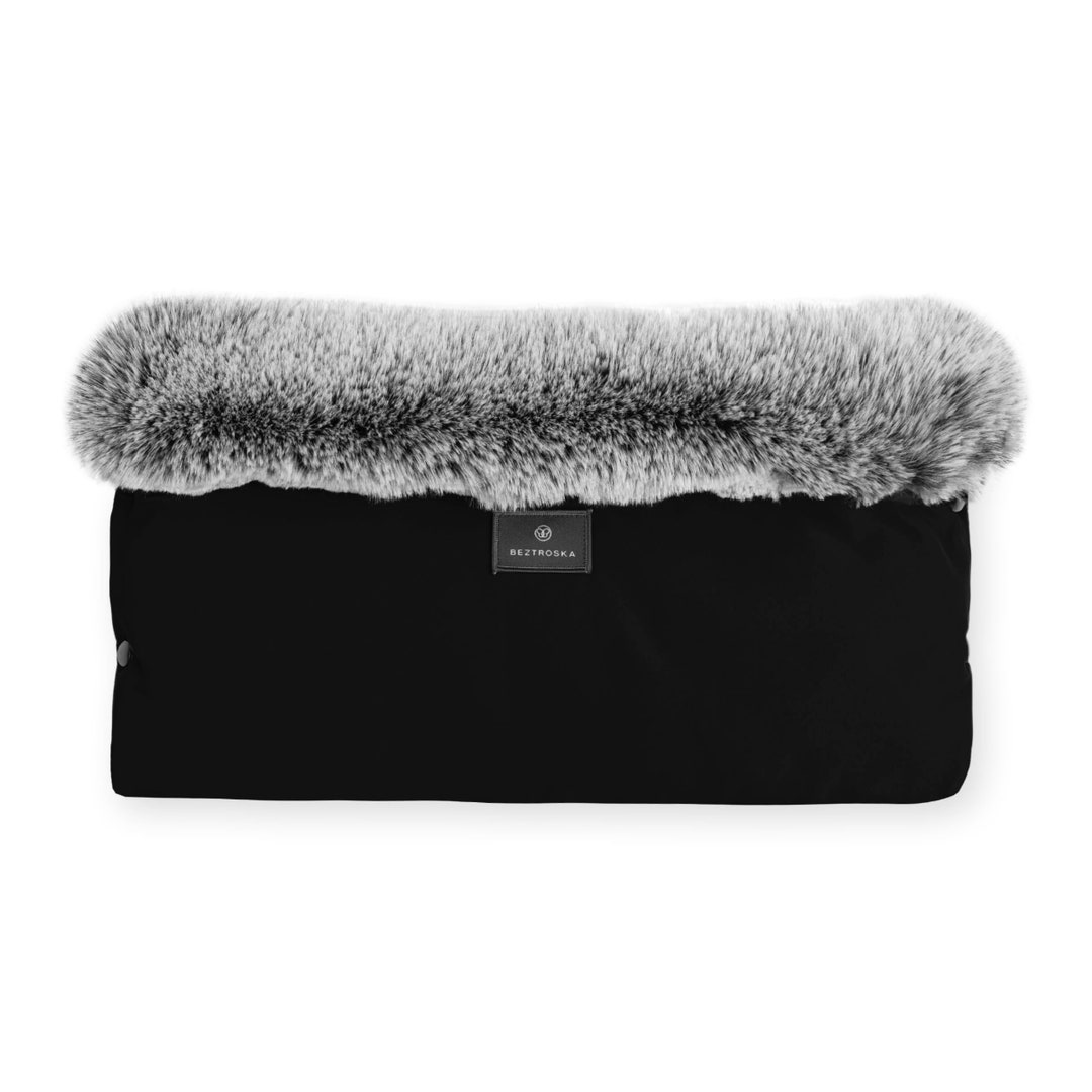 Waterproof Hand Muff With Faux Fur | BLACK - Etsy