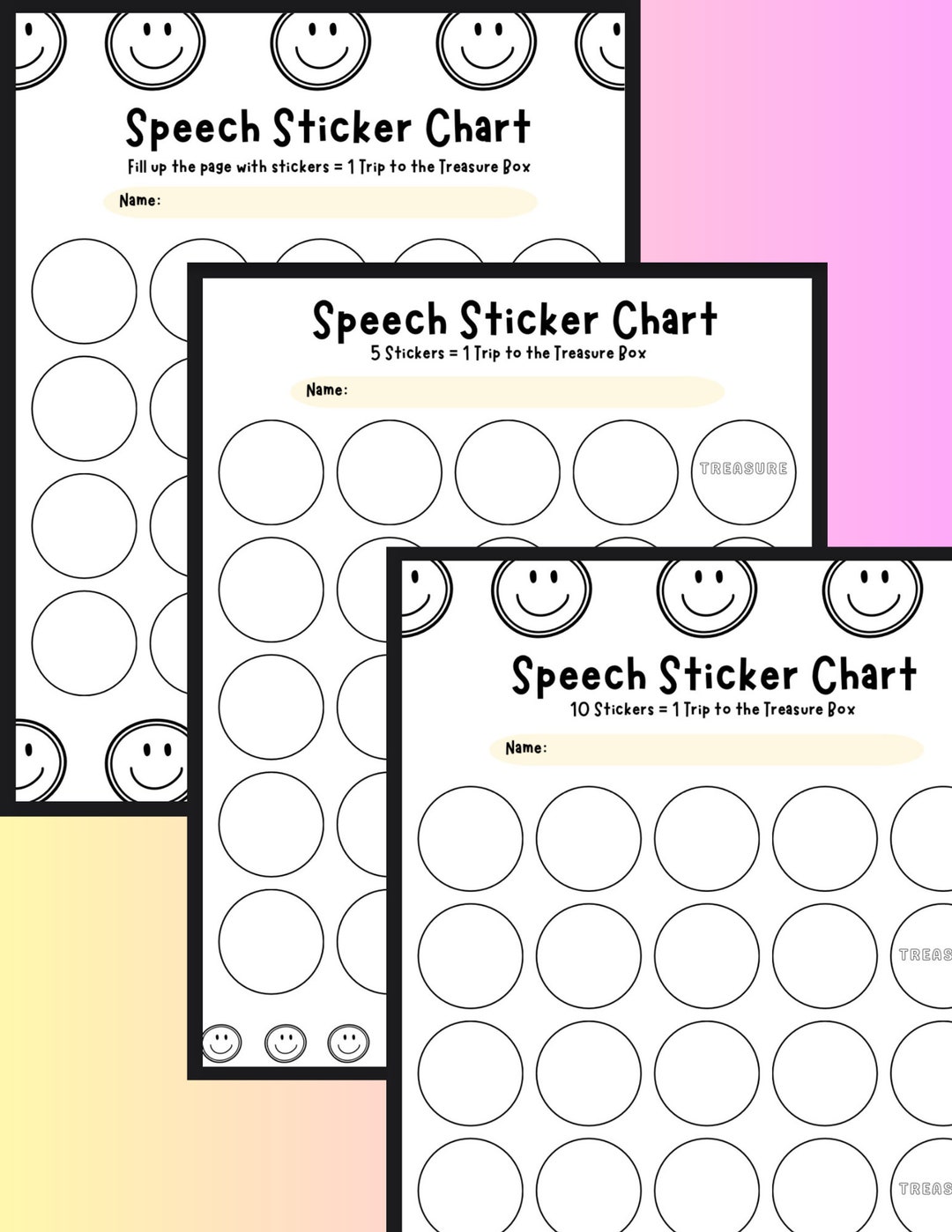 Speech Sticker Chart Reward Chart - Etsy Australia