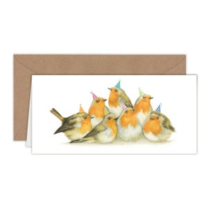 Birthday Cards, Set of 6, Bird Greeting Cards, Animal Cards, Gift for ...