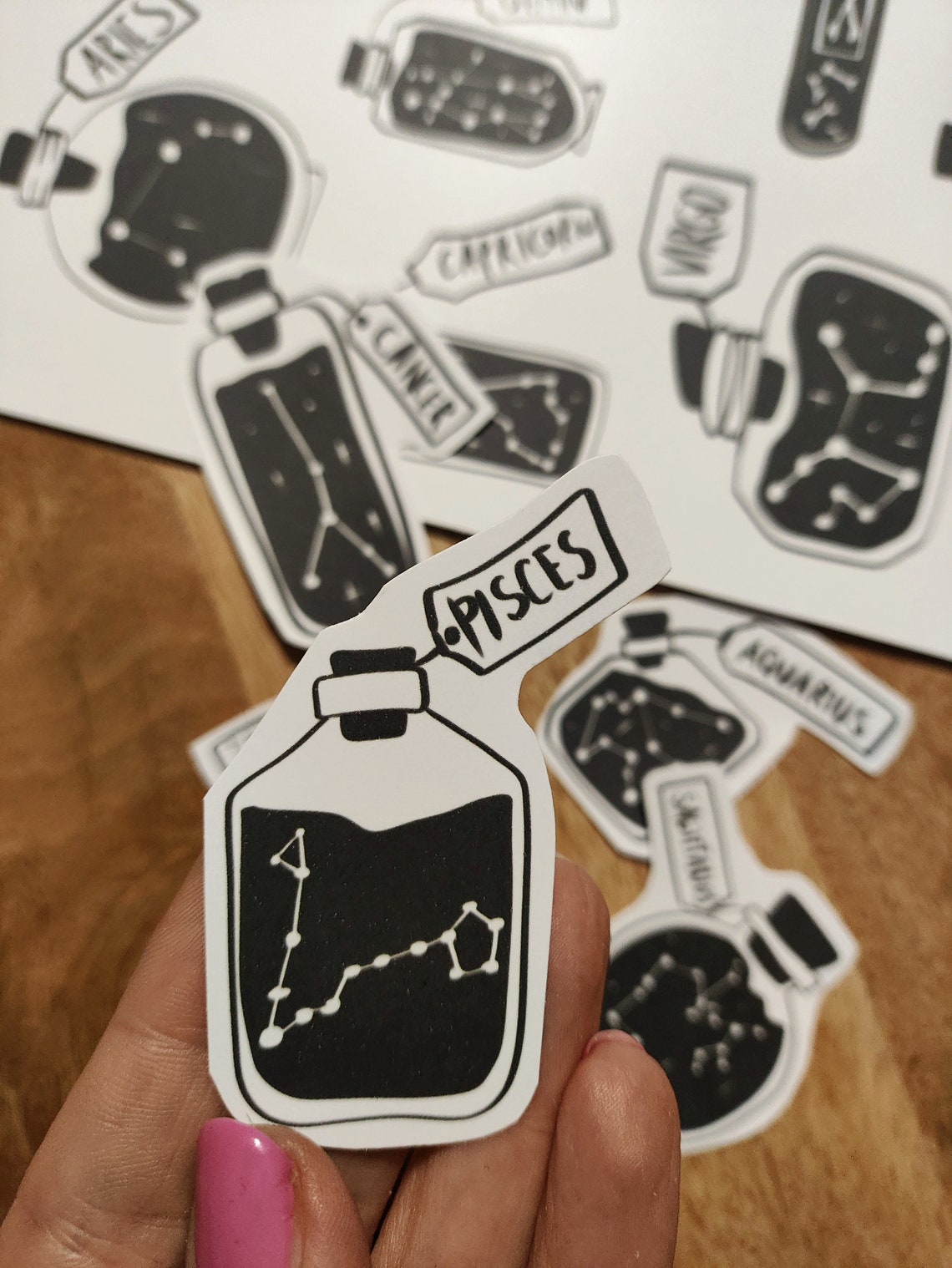 Printable Zodiac Signs Stickers Kawaii Planner Stickers Printable ...