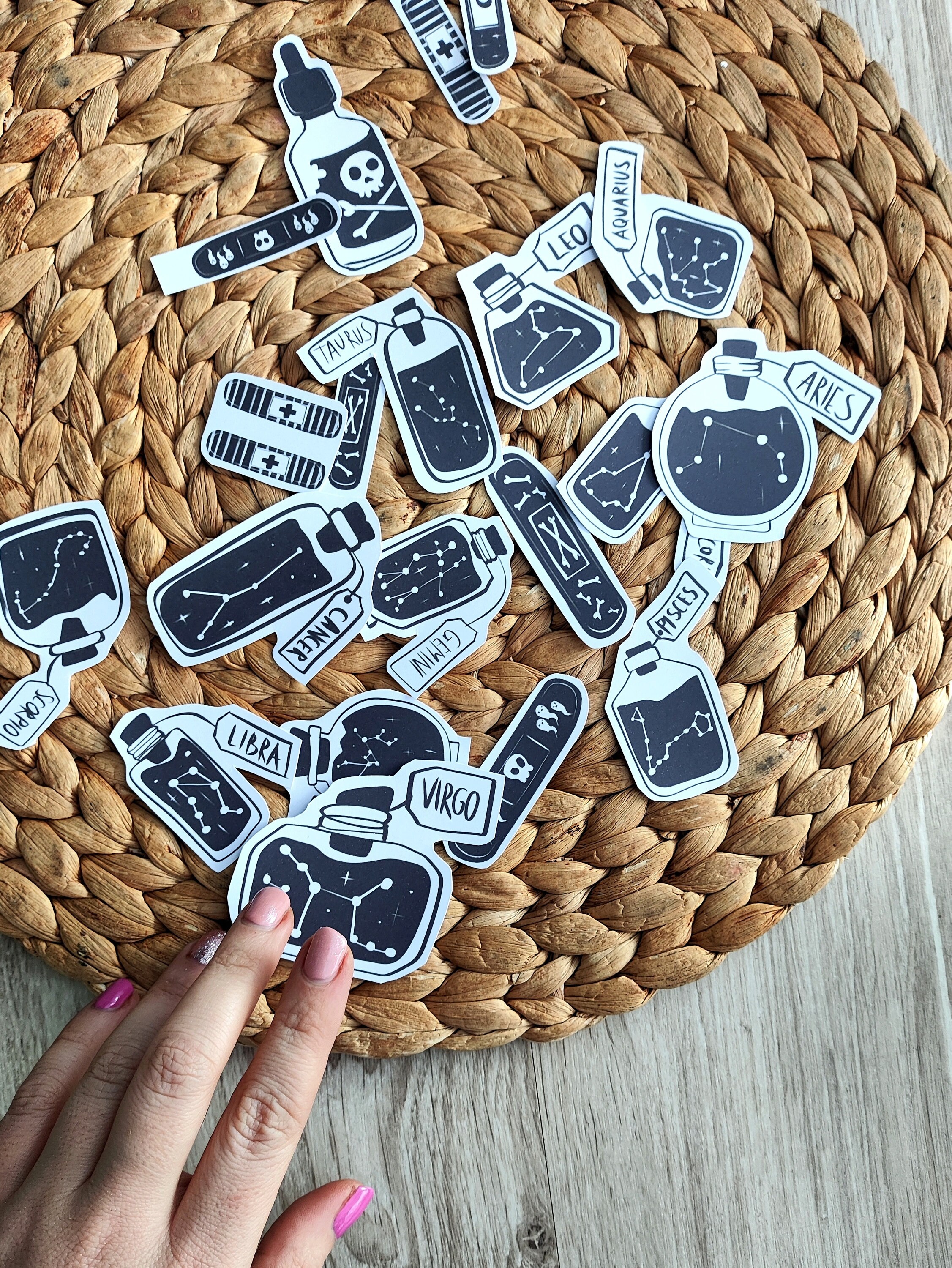 Printable Zodiac Signs Stickers Kawaii Planner Stickers Printable ...