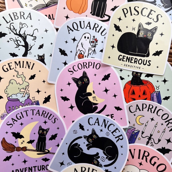 Zodiac Stickers - Etsy