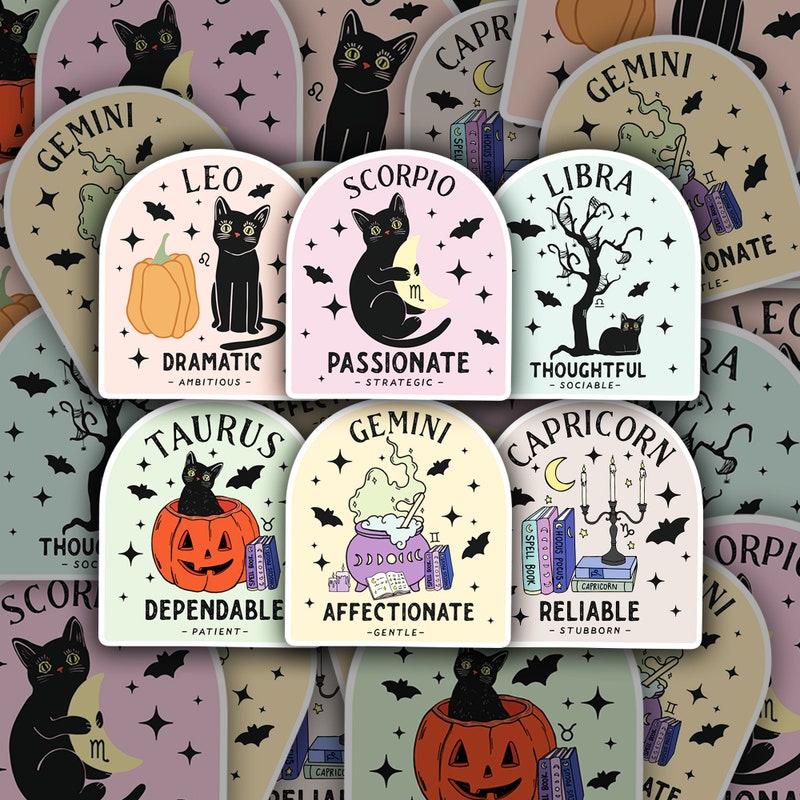 Zodiac Stickers - Etsy
