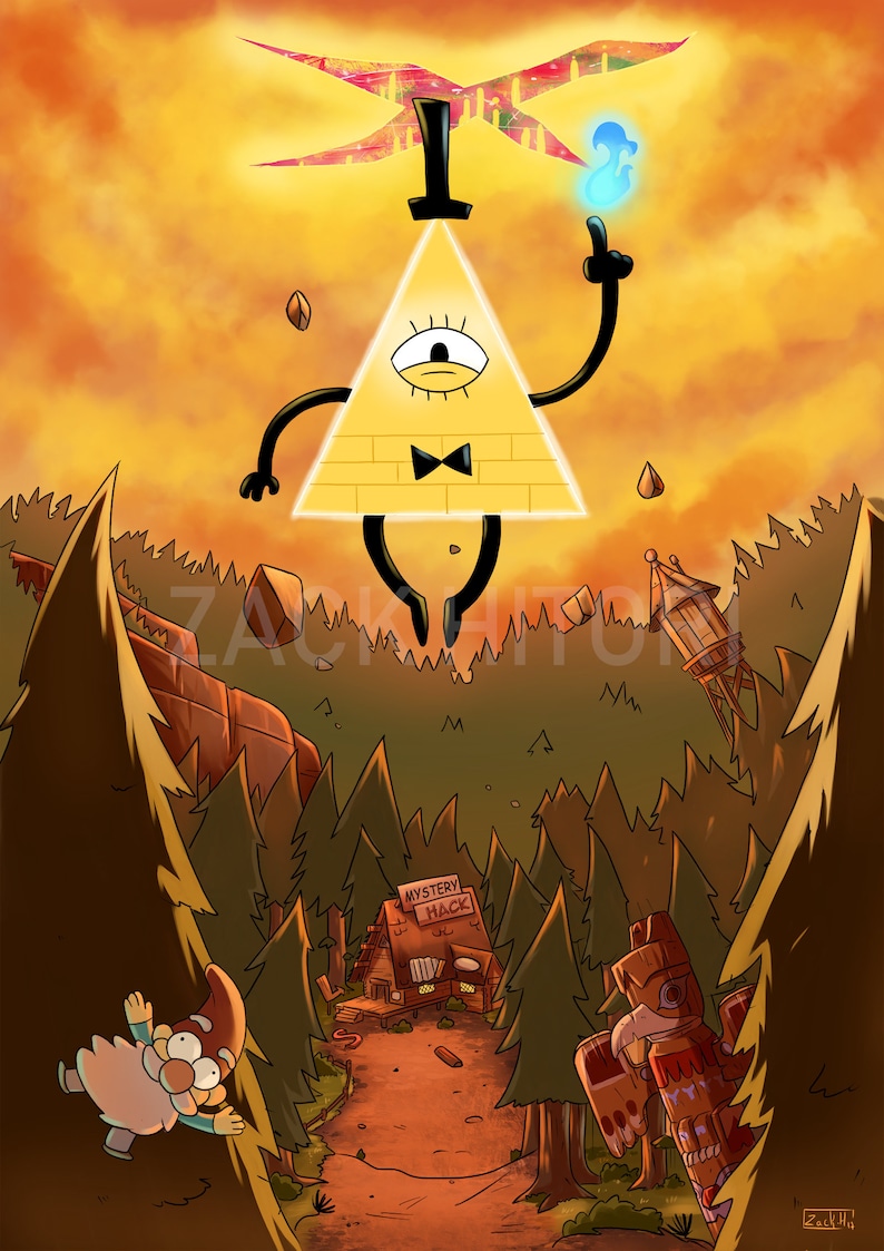 Bill Cipher Poster A4 | Etsy