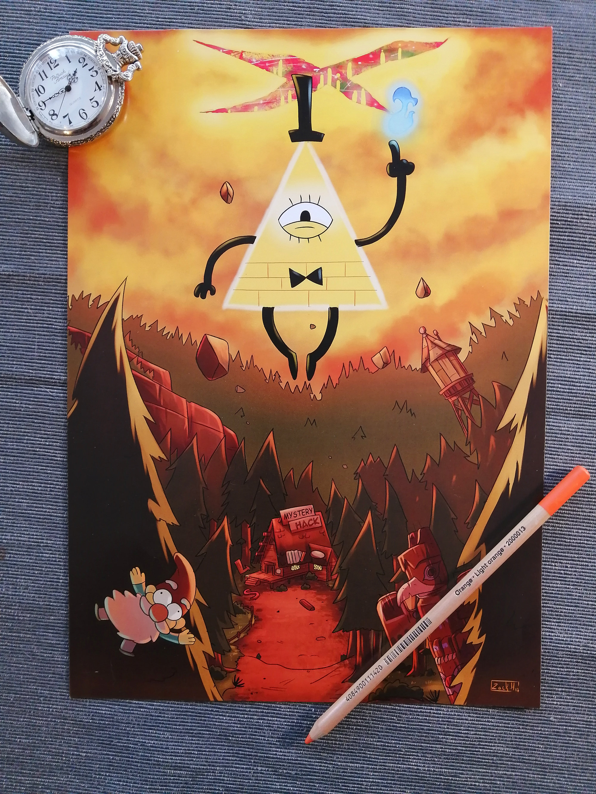 Bill Cipher Poster A4 - Etsy