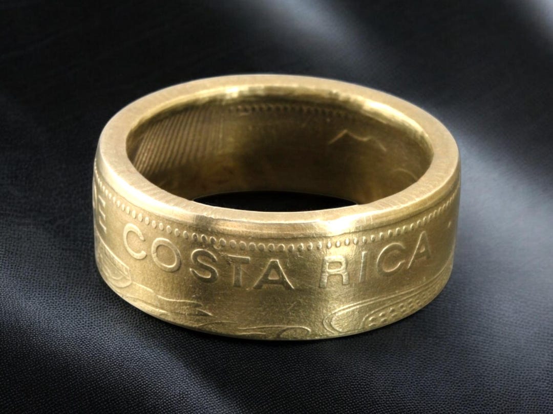Handmade Coin Ring From Costa Rica - Selectable Year of Minting ...