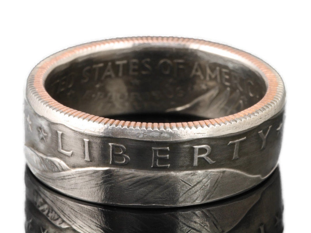 Handmade USA LIBERTY Coin Rings Personalized Engraving - Etsy
