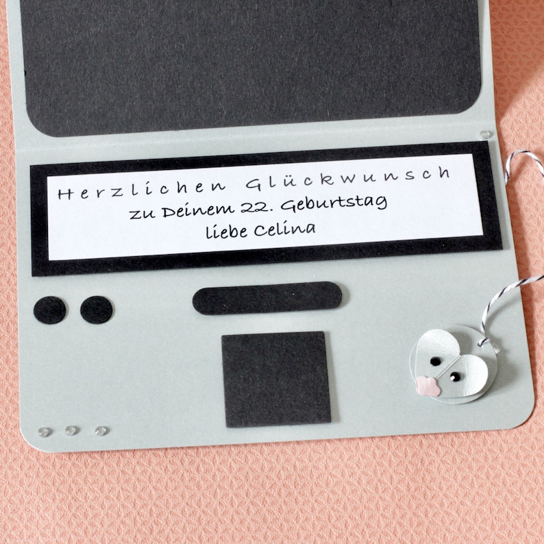 Geldgeschenk Mini Laptop Karte Gutscheinkarte Notebook PC - Etsy.de