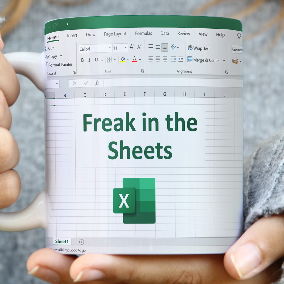 Freak in the Sheets Mug, Excel Coffee Mug, Mug Excel, Accountant Gift ...