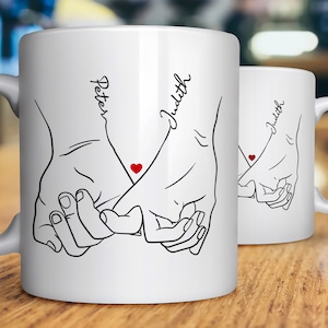 Pinky Fingers Mug | Valentine's Day Mug | Best Friend Cup | Best Friend ...
