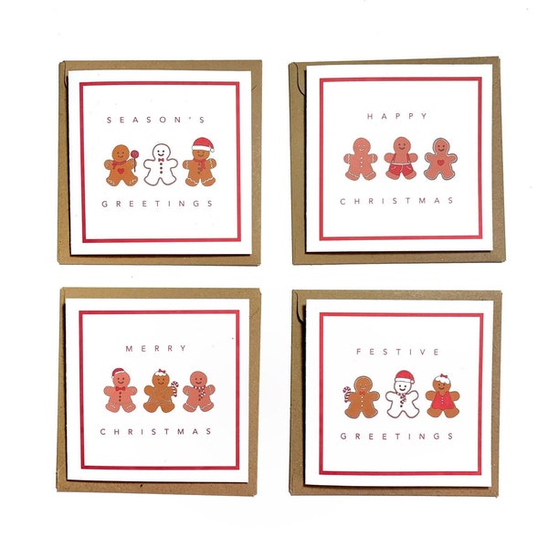 Gingerbread Greeting Card - Etsy