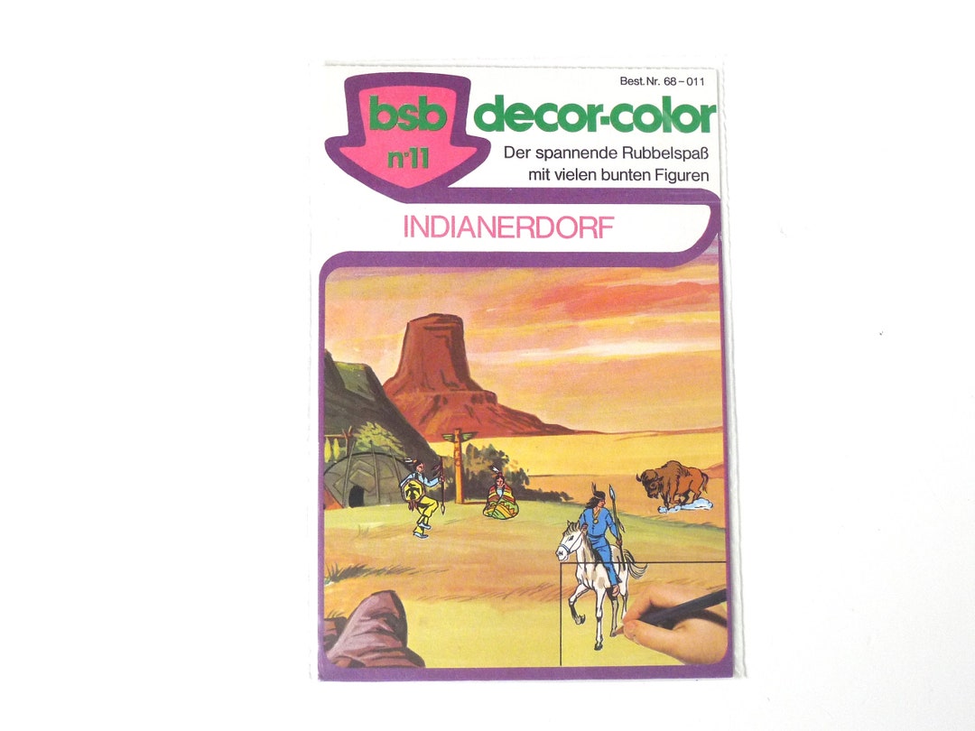70s BSB Pictures-bow "indian Village" Decor-color - Etsy