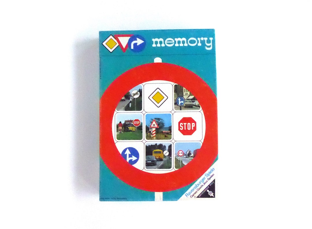 70s Memory traffic Sign Memory Selection Ravensburger - Etsy