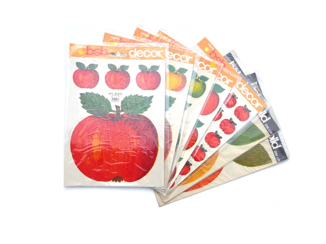 70s Bsb Decal Decals "apple" Selection Decal - Etsy