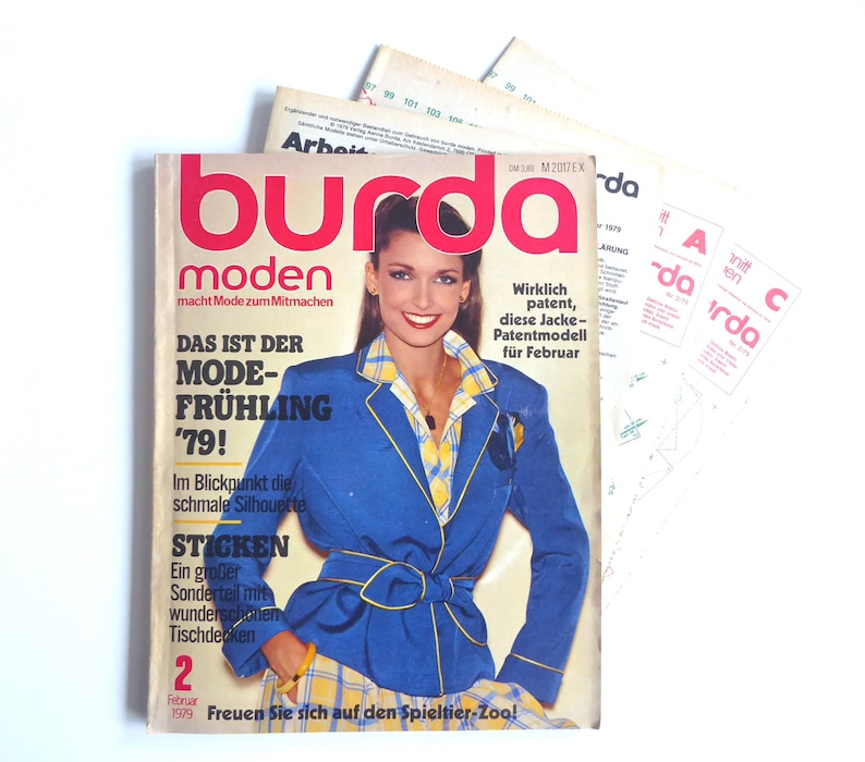 Vintage 70s Burda Moden Sewing Pattern Booklet "1979" Selection - Etsy