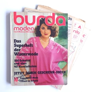Vintage 70s Burda Moden Sewing Pattern Booklet "1978" Selection - Etsy