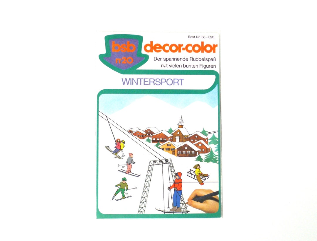 70s BSB Pictures-bow winter Sports Decor-color - Etsy