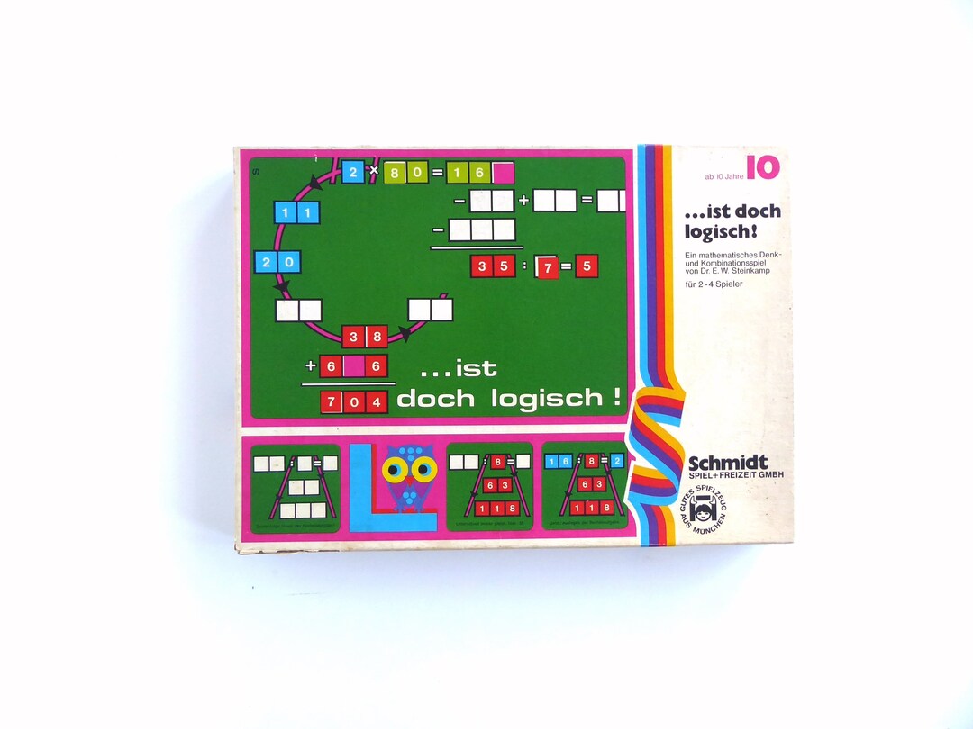 70s Learning Game Arithmetic Game ... It's Logical Smith - Etsy