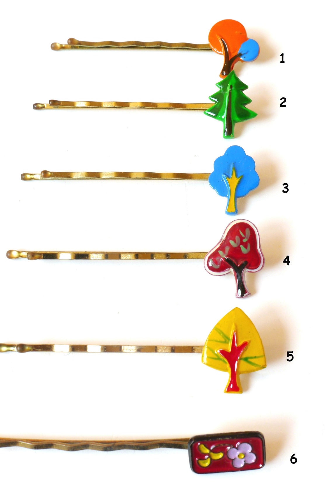 70s Hair Clips Hair Clamps "so Sweet" New - Etsy