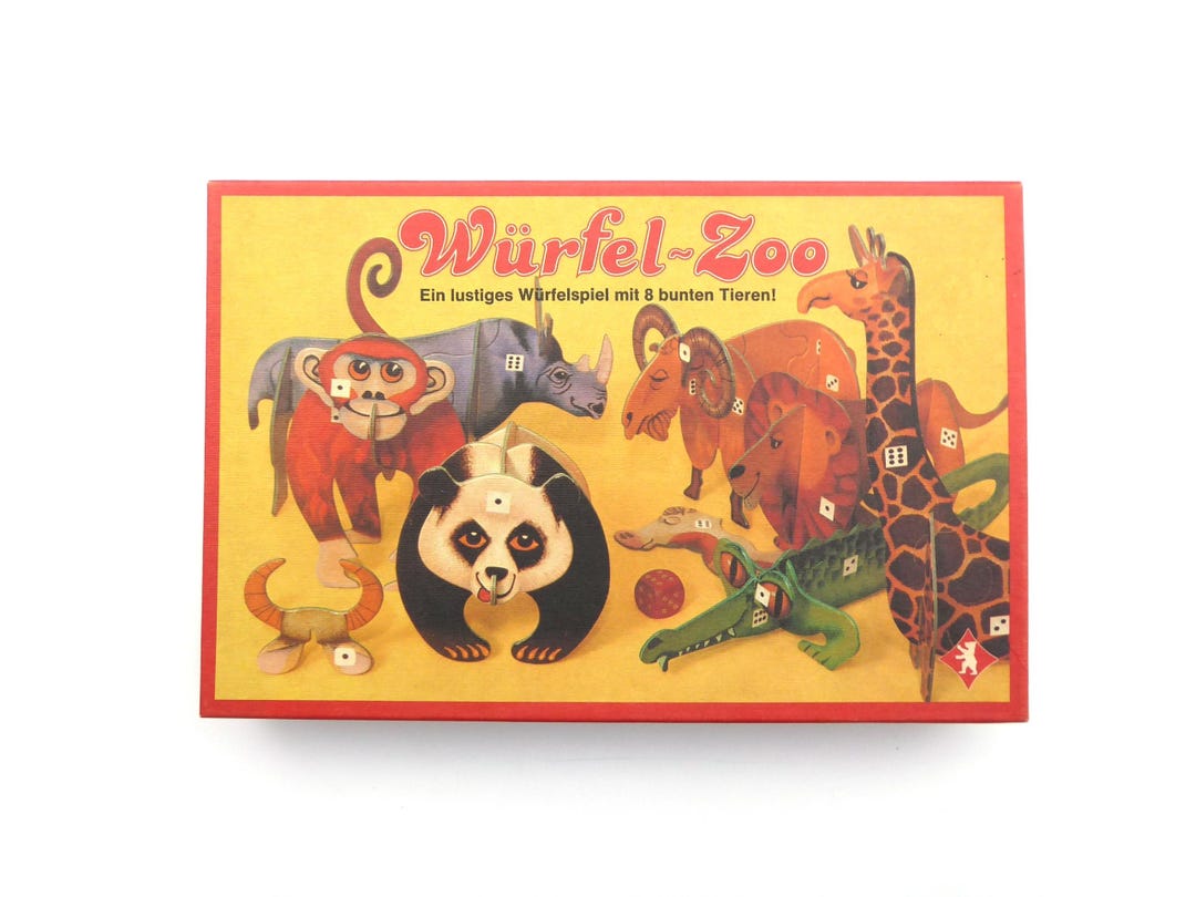 80s Dice Game, Stacking Game "dice Zoo", Berliner Spiele - Etsy