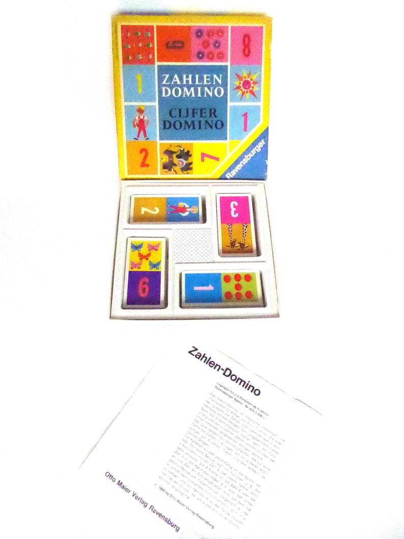 60s Domino Game "number Domino" Ravensburger Games - Etsy