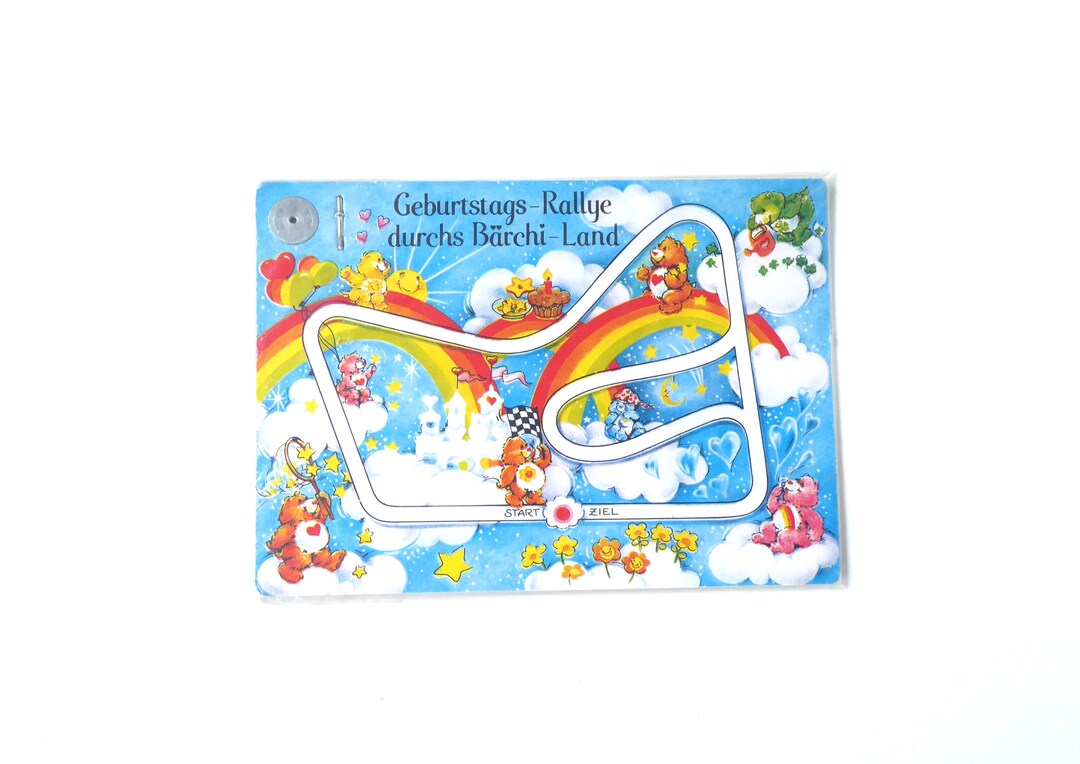 80s Roundabout Game "birthday Rally Through Bärchi-land" Susicard New ...