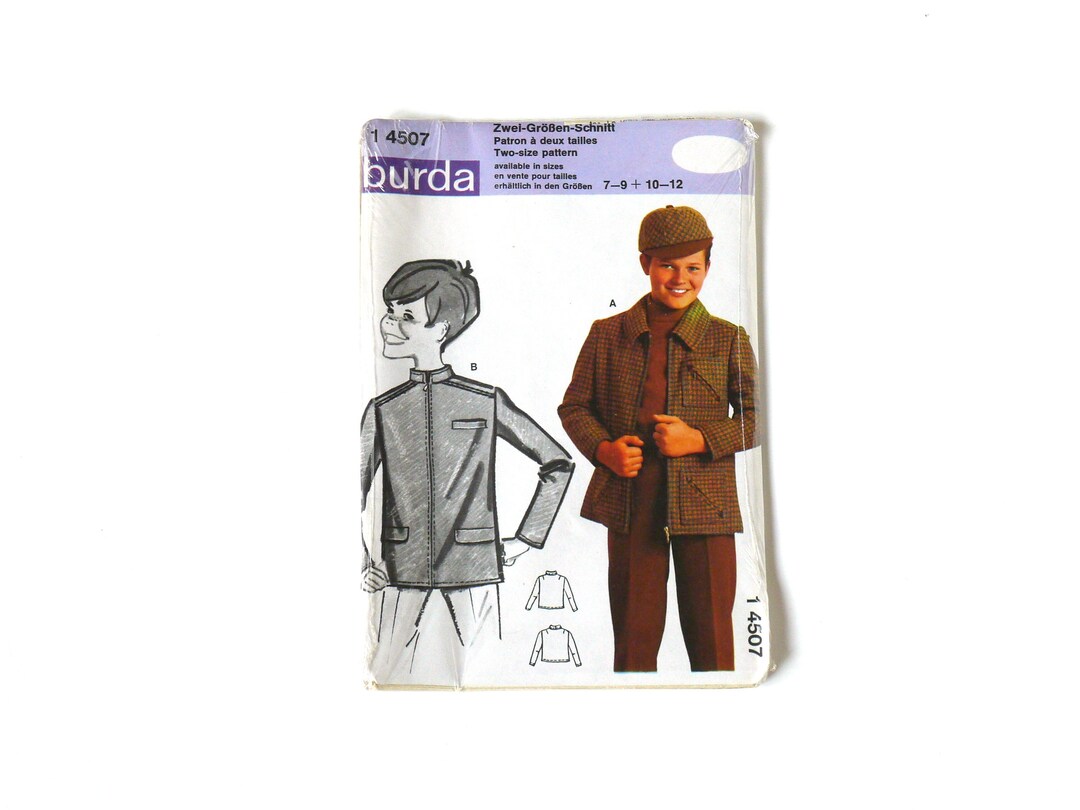 80s Burda Sewing Pattern mr. Tweed 7-910-12 - Etsy