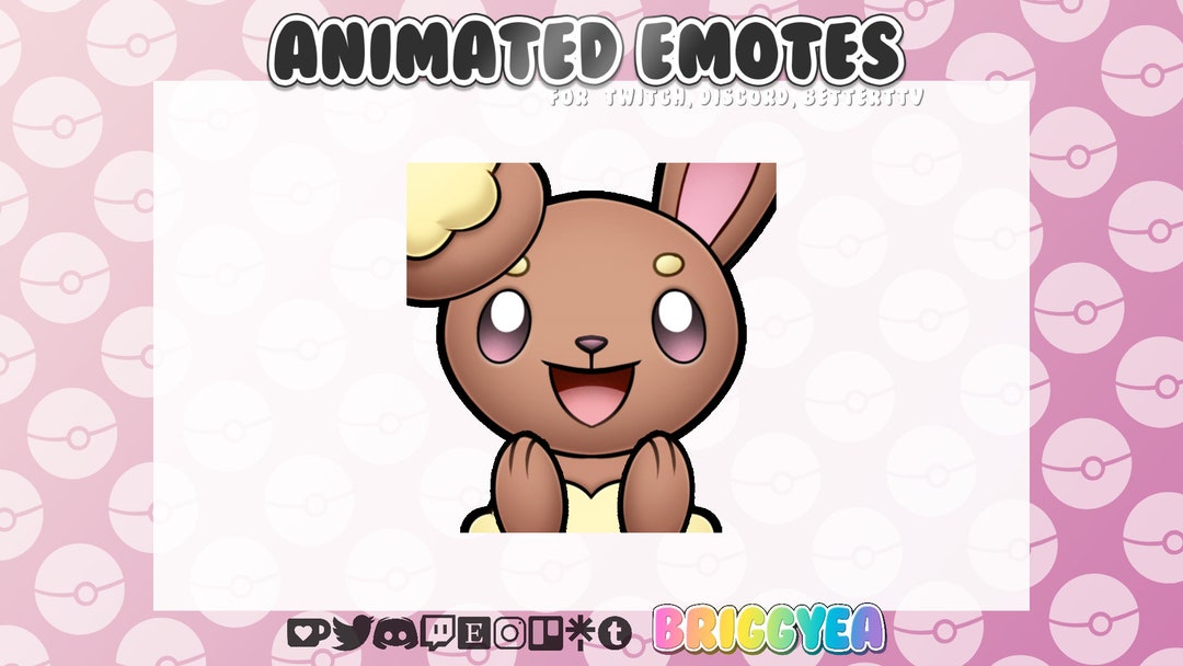 Animated Pokemon Emote Buneary Clap - Etsy