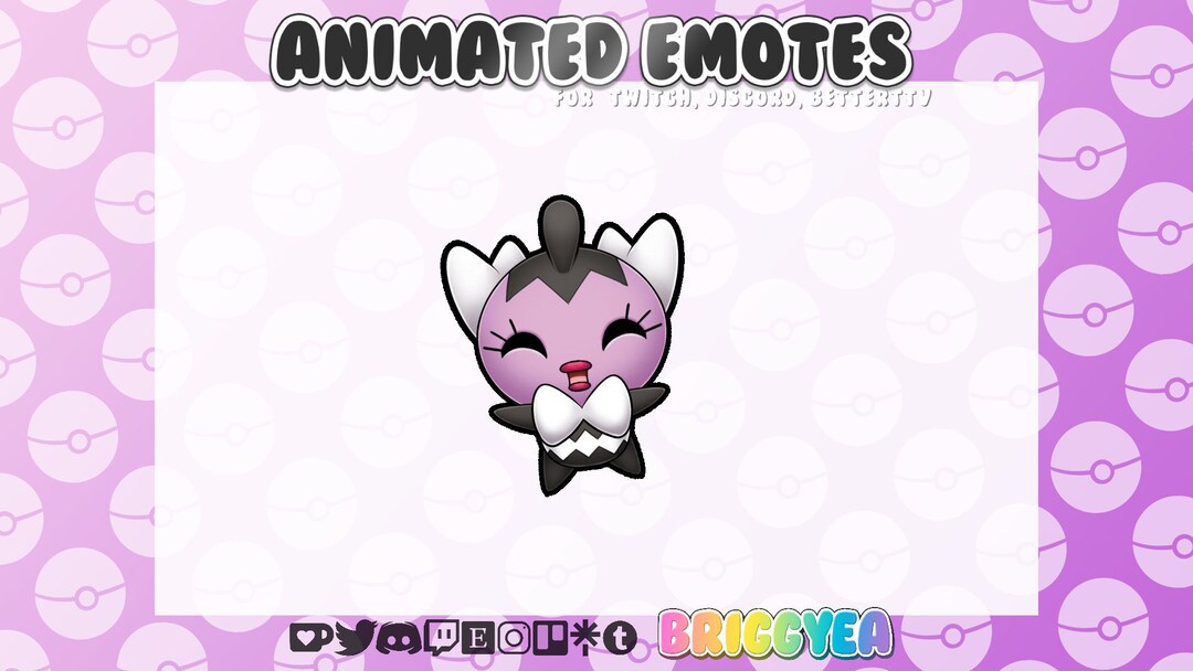 Animated Pokemon Emote Gothita Hype - Etsy