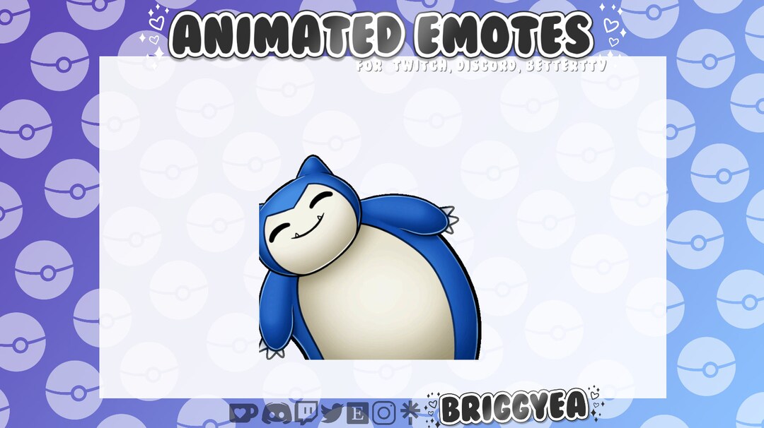 Animated Pokemon Emote Shiny Snorlax Wobble - Etsy
