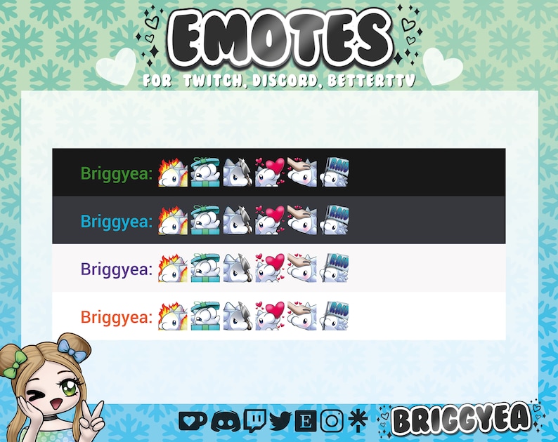 Cute Pokemon Snom Emote Set - Etsy