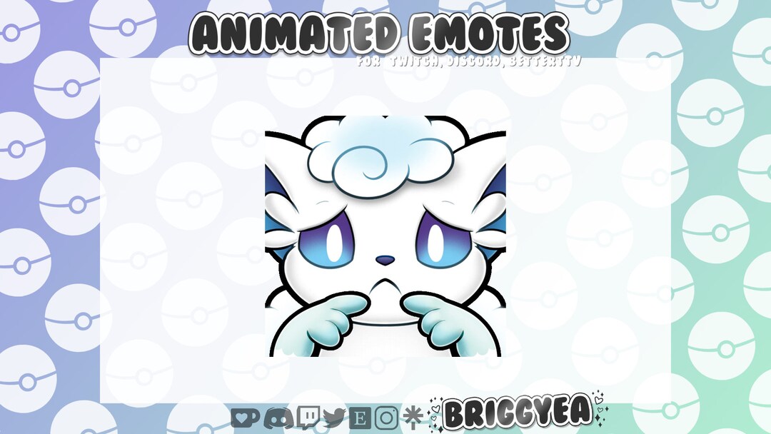 Animated Pokemon Emote Vulpix Please - Etsy