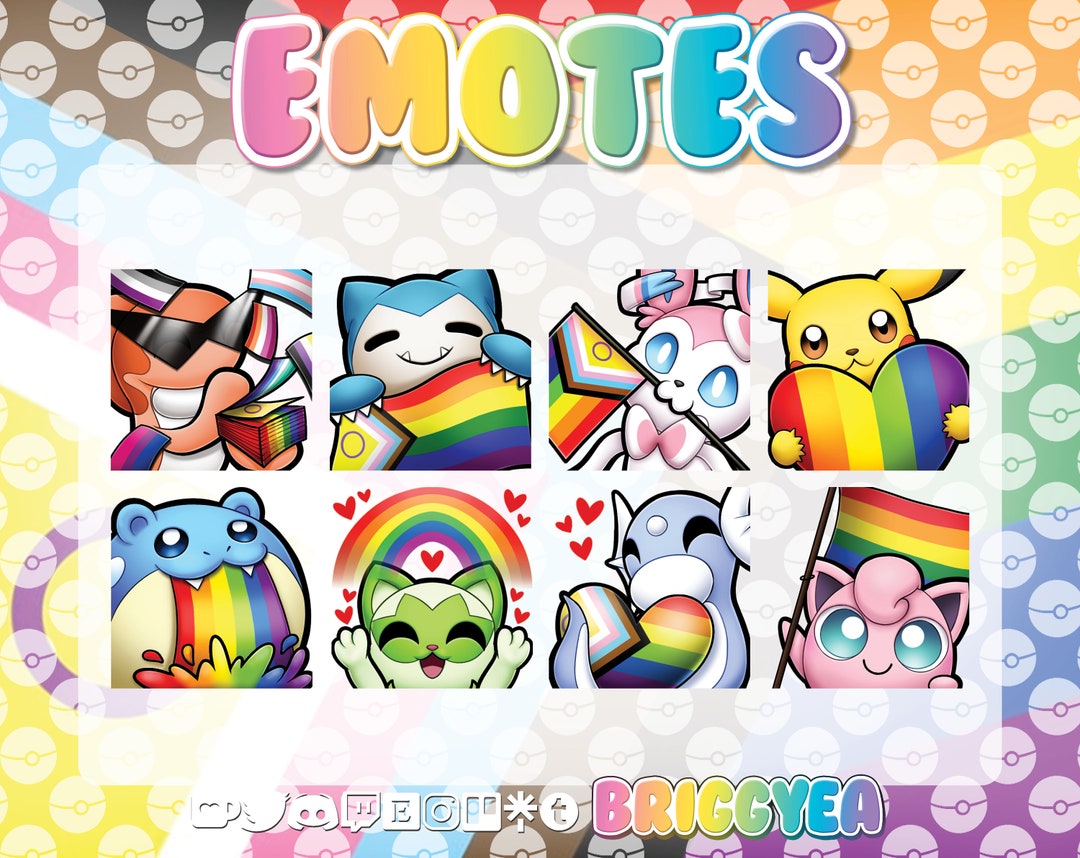Pride Pokemon Emote Set 2024 - Etsy