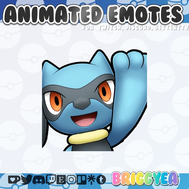 Lucario Emotes - Etsy