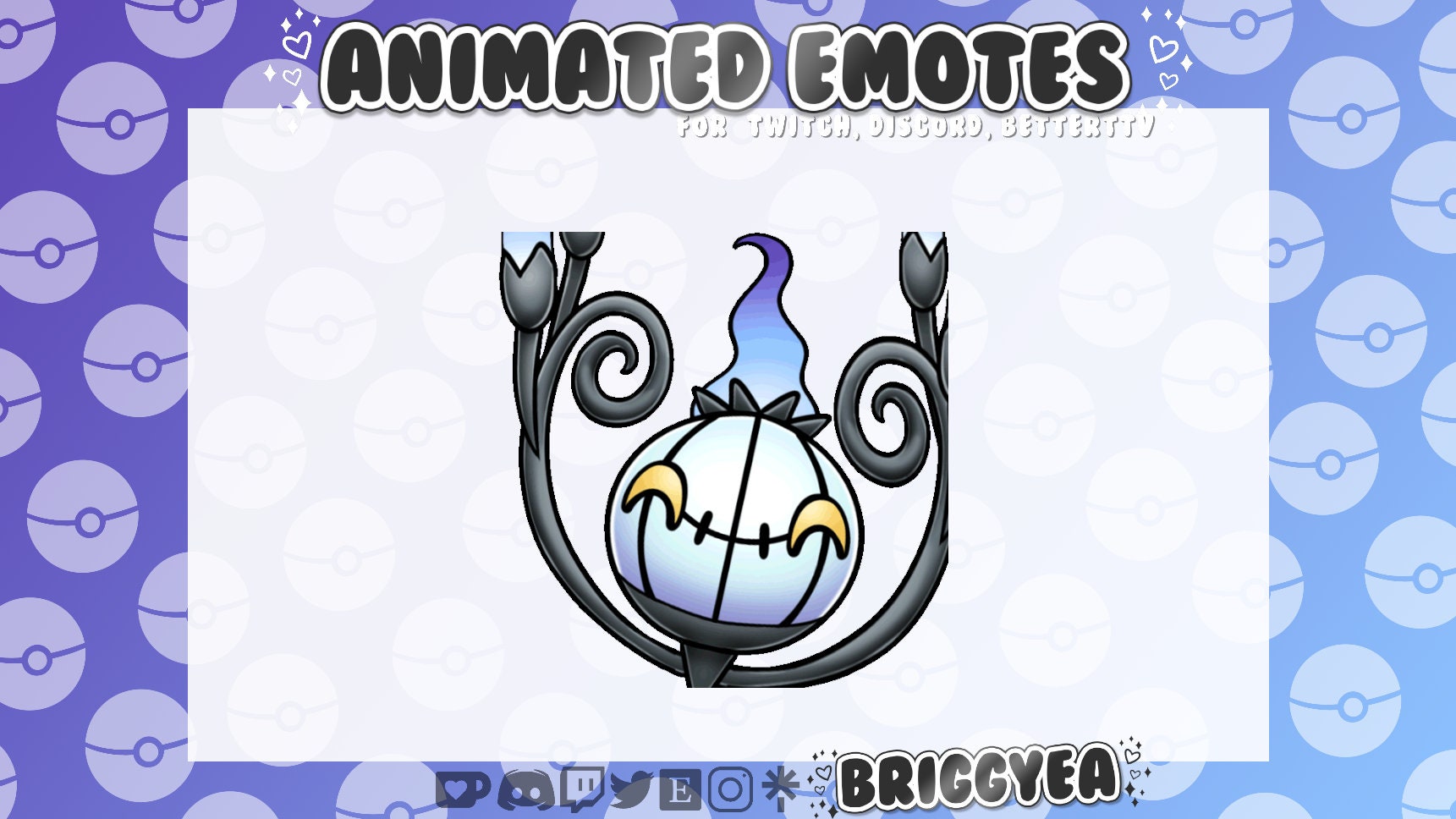 Animated Pokemon Emote Chandelure Hype - Etsy