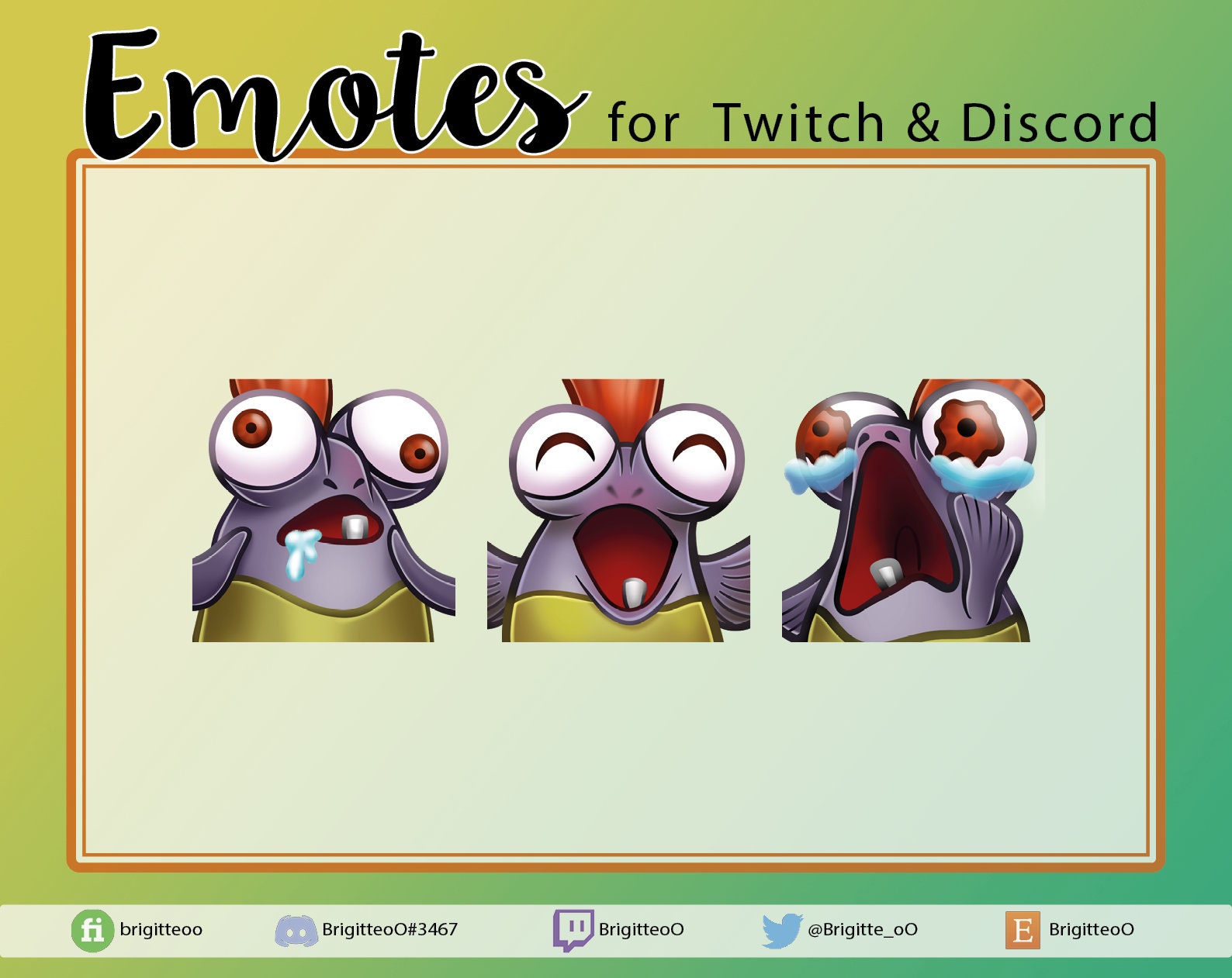 Small Fry Splatoon Emote Set | Etsy