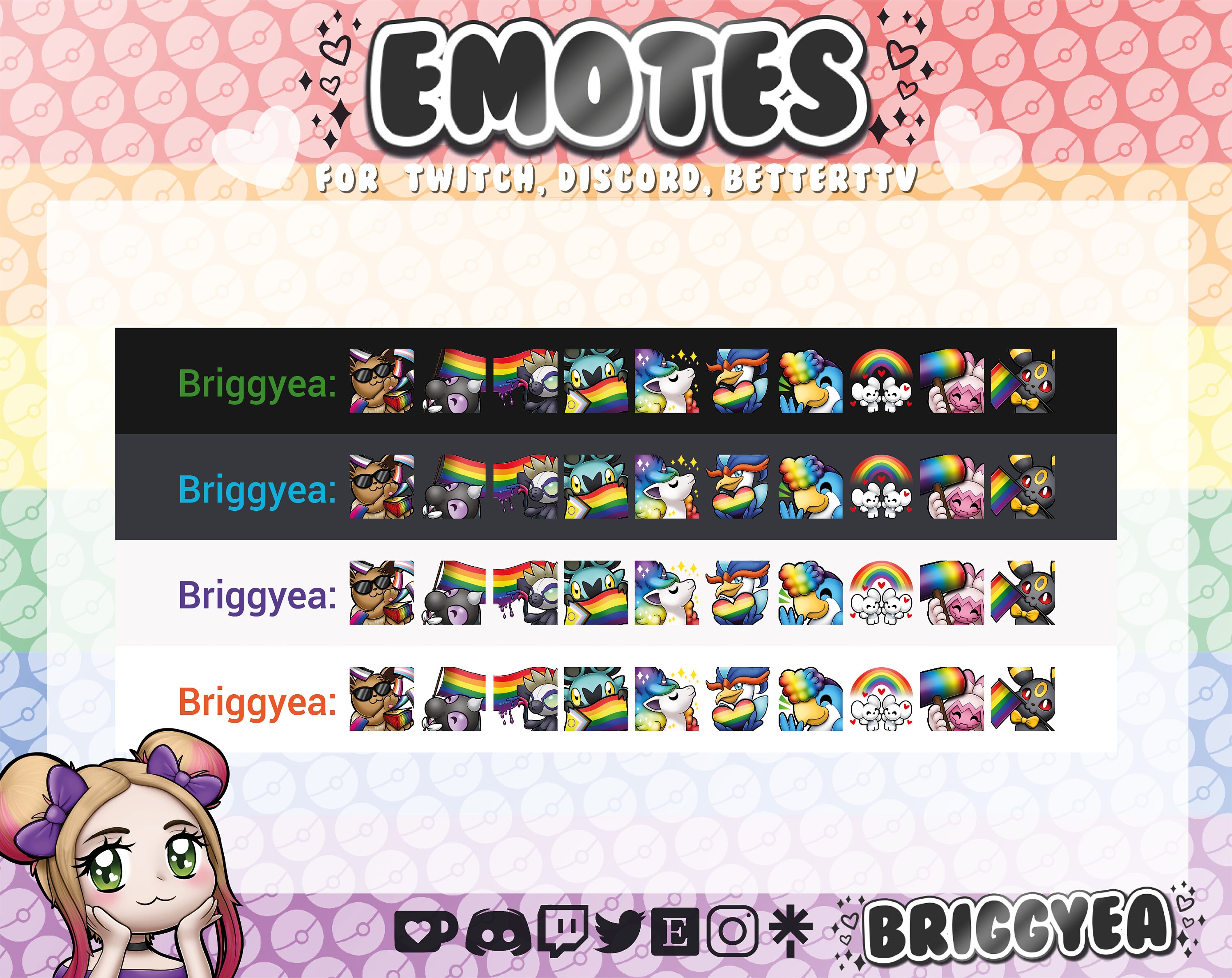 Pride Pokemon Emote Set 2023 - Etsy