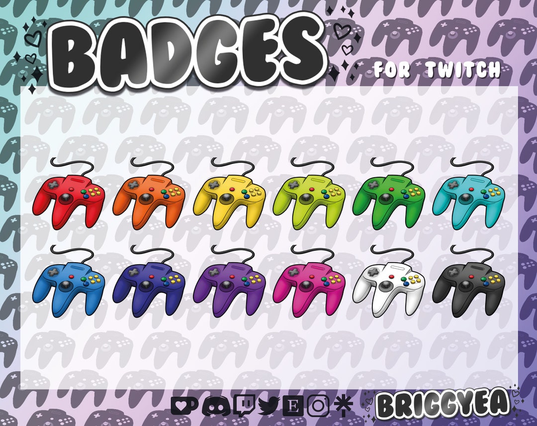 Cute N64 Game Controller Badges - Etsy