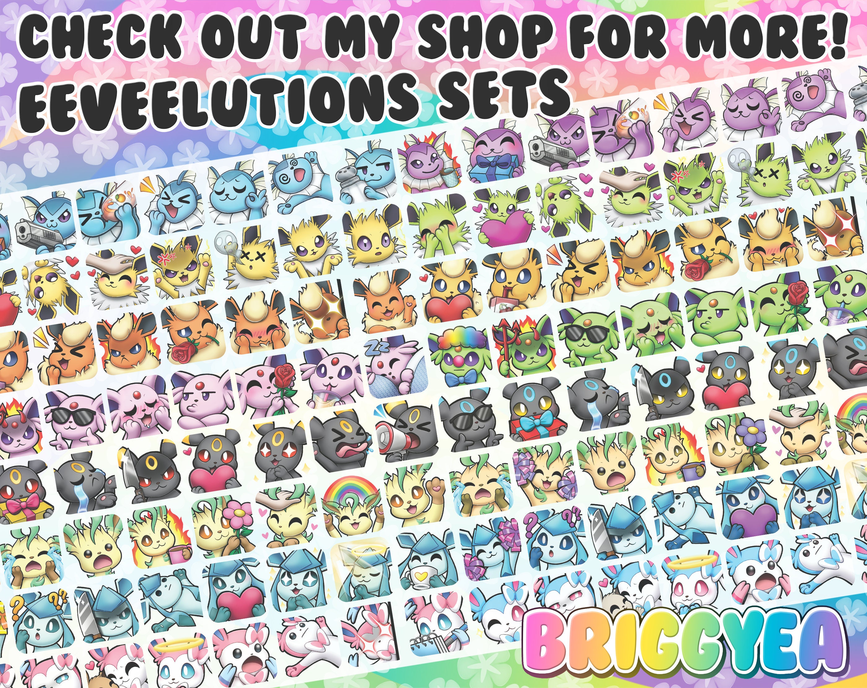 Animated Pokemon Emote Glaceon Jam - Etsy