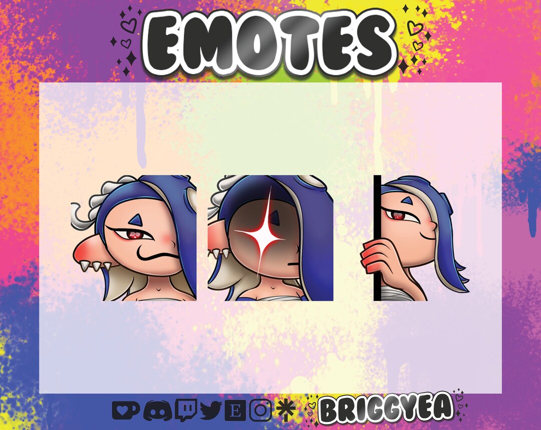 Shiver Splatoon Emote Set - Etsy