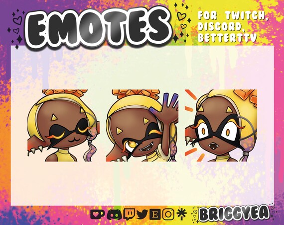 Frye Splatoon Emote Set - Etsy