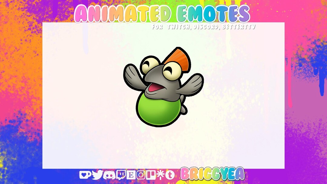 Animated Splatoon Small Fry Emote Happy - Etsy