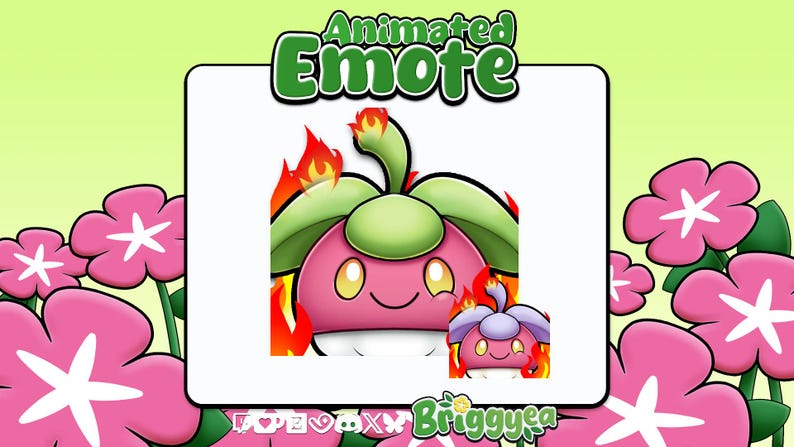 Animated Pokemon Emote Bounsweet FINE - Etsy