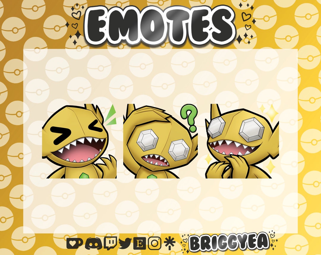 Pokemon Shiny Sableye Emote Set - Etsy