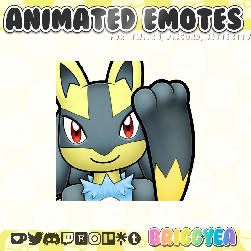 Lucario Emotes - Etsy